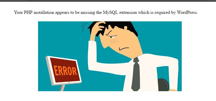 Как исправить Missing Mysql Extension Error в Wordpress