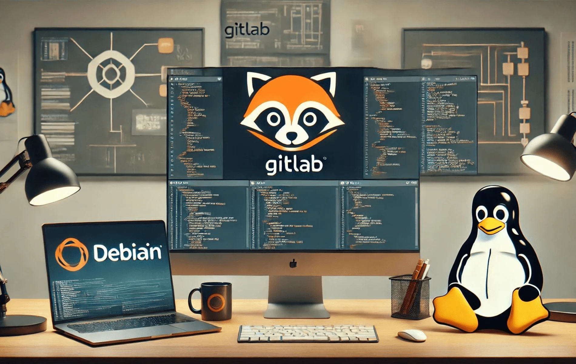 Как установить GitLab в Debian 13